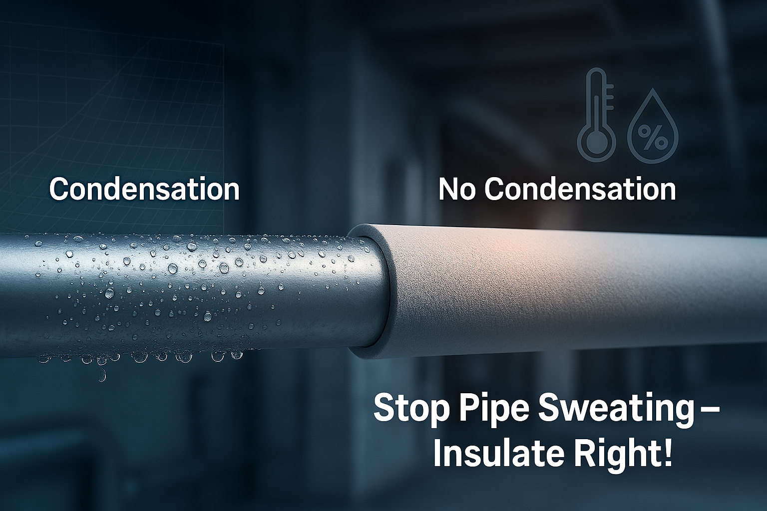 🧊 How to Prevent Condensation in Insulated Pipes