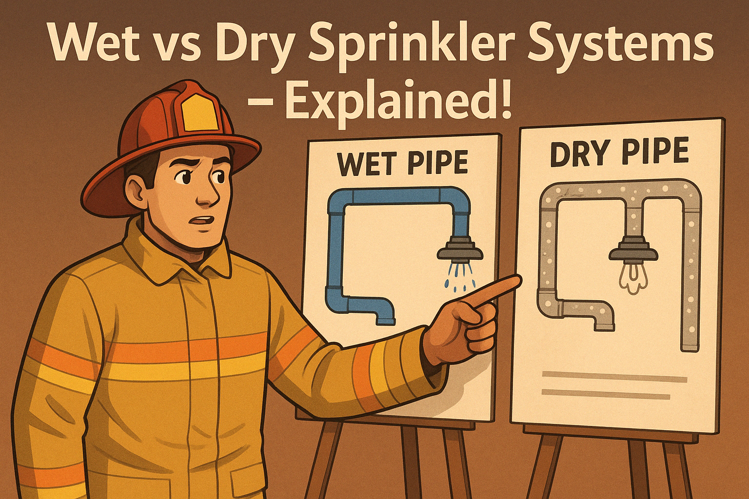 Wet vs Dry Pipe Sprinkler Systems: NFPA 13 Explained Simply