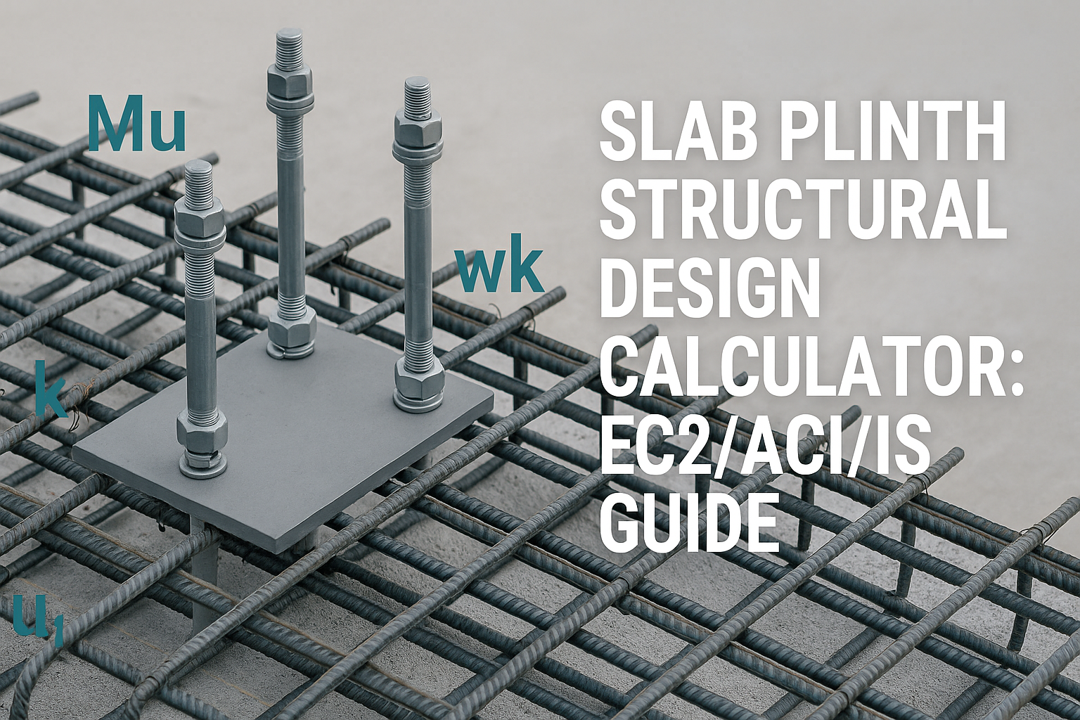Slab Plinth Structural Design Calculator: EC2/ACI/IS Guide