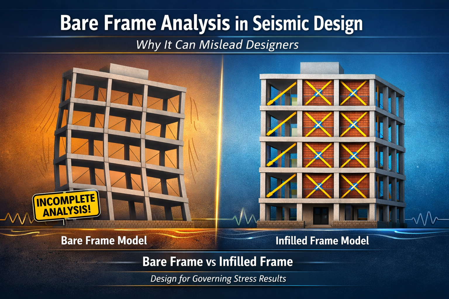 Bare Frame Analysis in Seismic Design: Why Misleading?